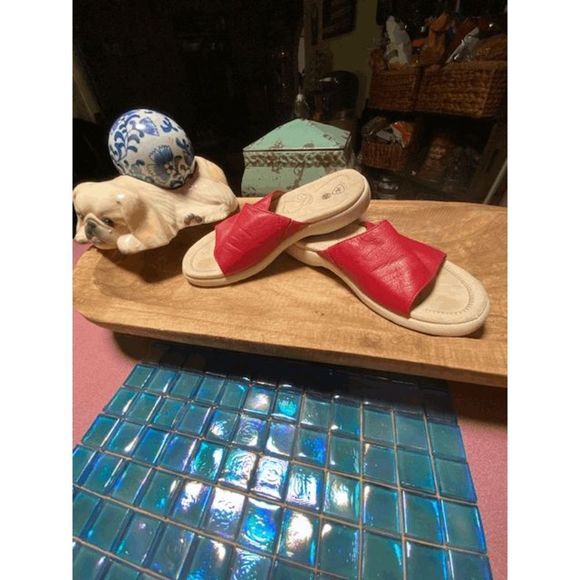Ariat | Shoes | Ariatslidesin Redleather Size 65 | Poshmark
